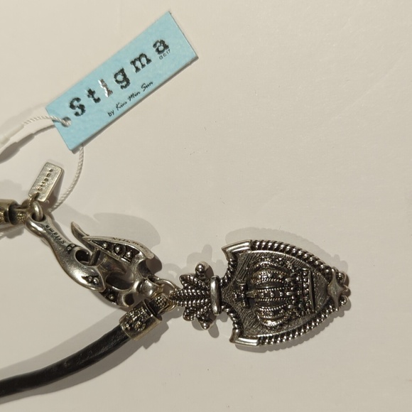 Stigma | Jewelry | Stigma Silver Tone Chain Crown Goth Punk Chunky ...